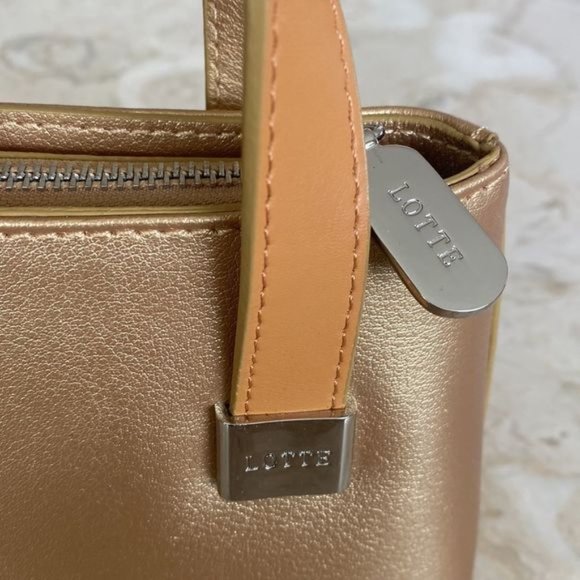 Lotte | Bags | Nwot Lotte Gold Leather Mini Satchel Bag | Poshmark
